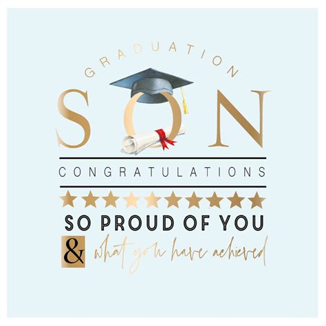 Congratulations Son On Your Graduation Down Swan Street