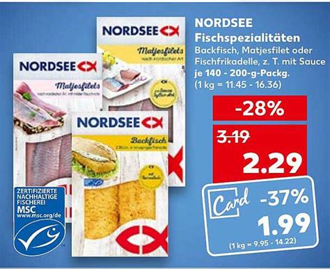 Nordsee Fischspezialitäten Angebot Bei Kaufland 1prospekte De