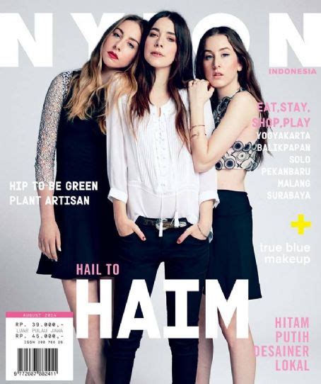 Alana Haim Este Haim Danielle Haim Nylon Magazine August 2014 Cover