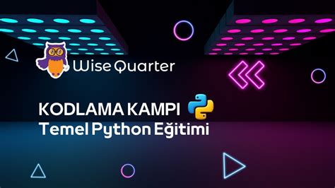 Temel Python Eğitimi Wise Quarter Youtube