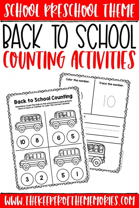 Free Printable Back To School Pre K Worksheets Worksheets Library