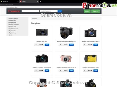 Code Web Php And Mysql Bán Camera Full Chức Năng Code Báo Cáo Mindmap