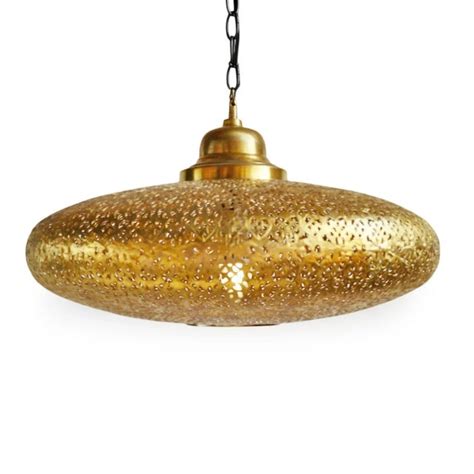 Brass Pattern Moroccan Ufo Pendant Light Chairish