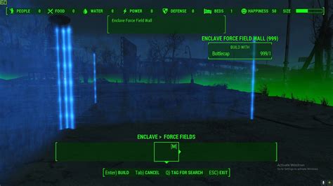 Fallout 4 Enclave Workshop Items Update Forcefields Youtube