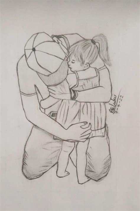 How To Draw A Girl And Her Dad