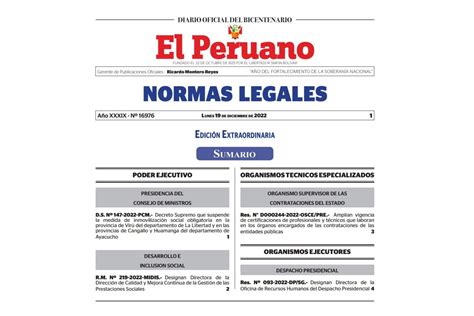 Gobierno Suspende Inmovilización Social Obligatoria En Virú Cangallo Y