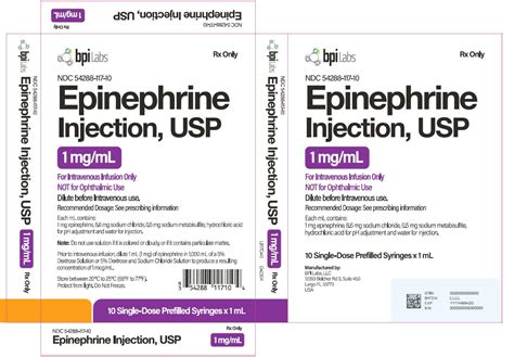 Epinephrine Injection Images Ndc54288 117
