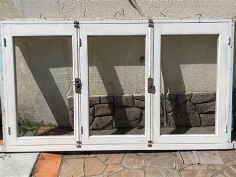 Ventanal 3 Hojas De Madera Como Nuevo Cuotas Sin Interés
