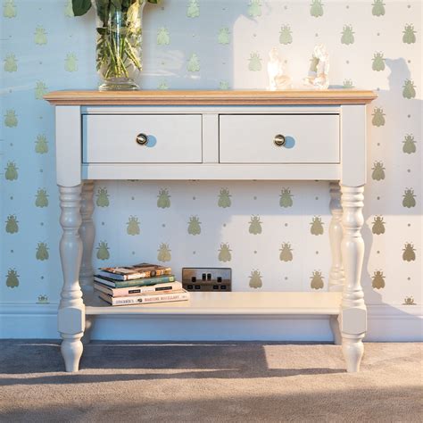 Millbrook Two Drawer Console Table With Turned Leg