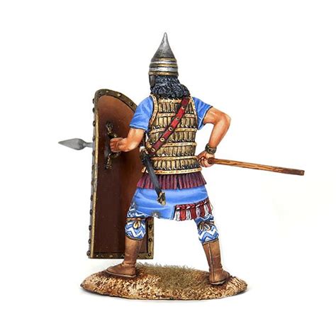 Ancient Assyrian Attacking With Spear Single Figure Awating Restock