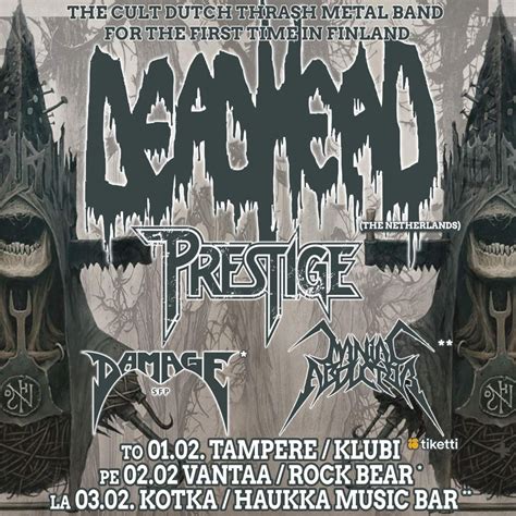 Hollantilainen Dead Head Ensimmäistä Kertaa Kiertueelle Suomeen