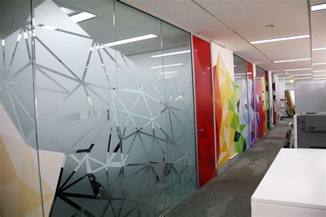 Elegant Office Window Frosting Designs For Modern Workspaces
