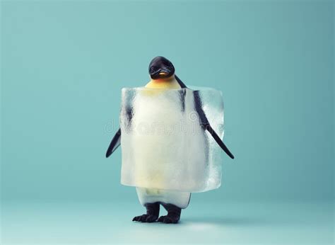Frozen Penguin Ice Cube