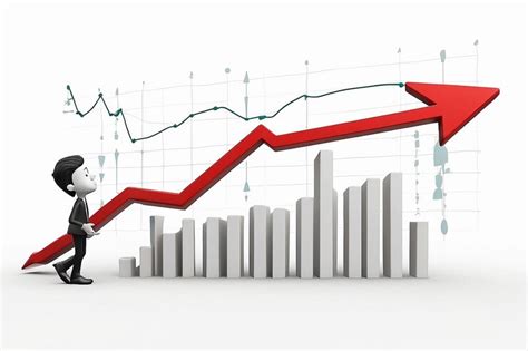 Premium Photo 3d Small People Negative Graph Of Your Business White Background