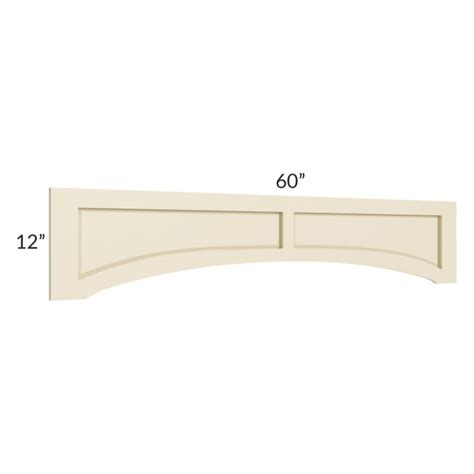 Casselton Ivory 60 Raised Panel Door Valance