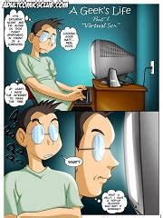 A Geeks Life Part 1 Virtual Sex Hentai Comics Free