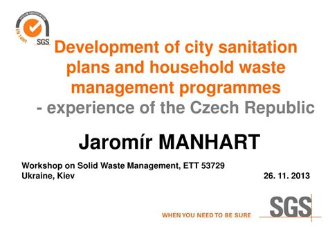 Ppt Development Of City Sanitation Plans And Household Waste