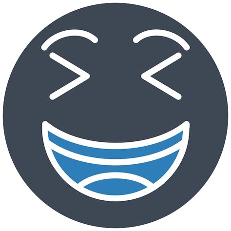 Premium Vector Grinning Face Vector Illustration Style