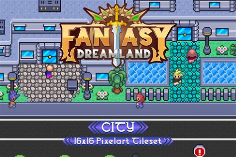 2d Topdown City Tileset Fantasy Dreamland 2d Environments Unity