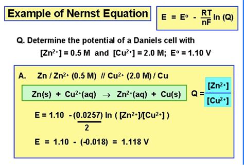 Nernst Equation Rmcat
