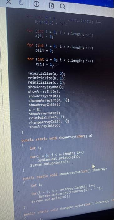 Solved 7 Public Static Void Showarrayintint Intarray