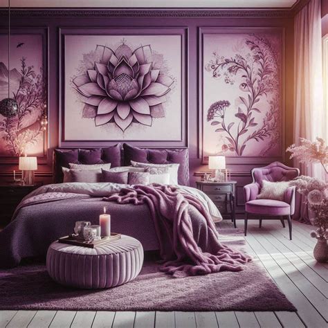 Elegant Purple Bedroom Accessories For A Luxurious Space