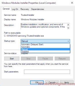 Windows Modules Installer Worker High CPU Disk Usage