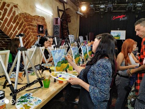 Kanavabg Арт събития в София рисуване и чаша вино