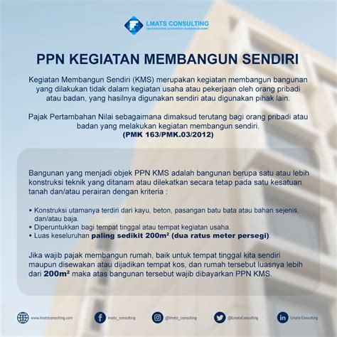 Ppn Kegiatan Membangun Sendiri Kms Tax Consulting Accounting Business Advisory