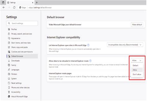 Running Internet Explorer In Microsoft Edge