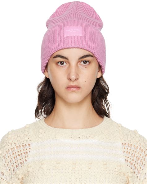 Rag And Bone Pink Blake Beanie Rag And Bone