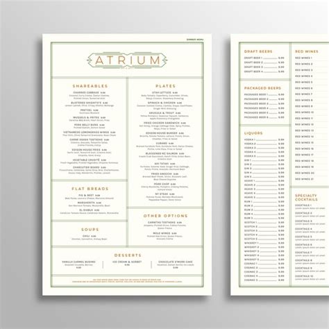 Designs Upscale Bar And Grill Menu Design Menu Contest