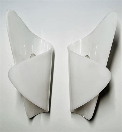 Acrylic Glass Wall Lights By Hanns Hoffmann Lederer For Hl Leuchten