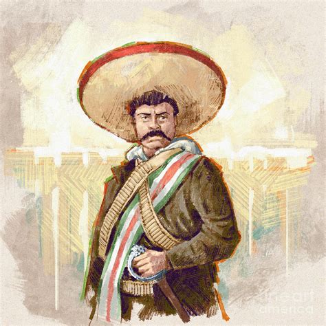 Portrait Of Mexican Revolutionary Pancho Villa 2023 Painting By