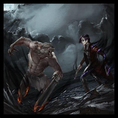 Female Worgen 02 By Wei Wang Imaginarywerewolves