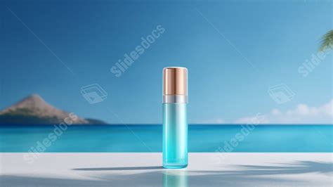 Best Essence Skin Care Products Illustration Powerpoint Background For