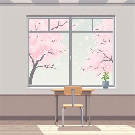 Free Cherry Blossom Classroom Image Classroom Sakura Minimal Download At Stockcake