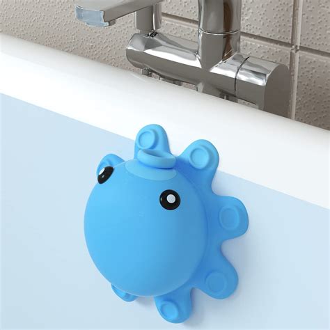 Blue Bathtub Overflow Drain Cover Tub Silicone Bathroom Overflow Drain Cover Bath Tub