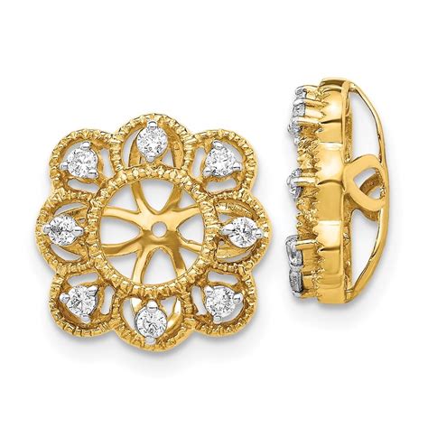 Diamond2deal 14k Yellow Gold 14 Carts Lab Grown Diamond With 44 Mm