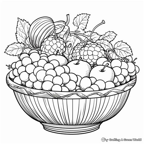 Fruit Basket Coloring Pages Free And Printable