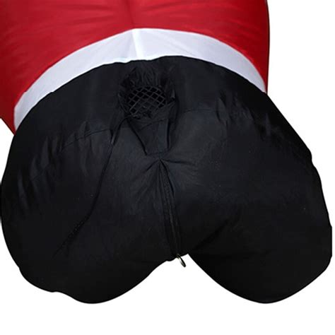 Christmas Santa With Candy Canes Inflatable Airblo Grandado