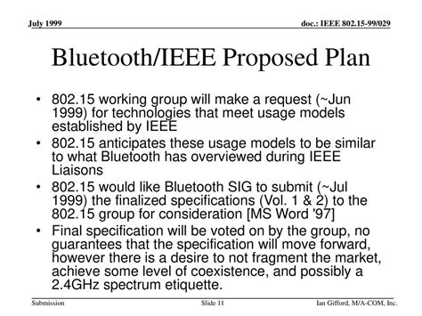 Ieee Working Group For Wireless Personal Area Networks Ppt Download