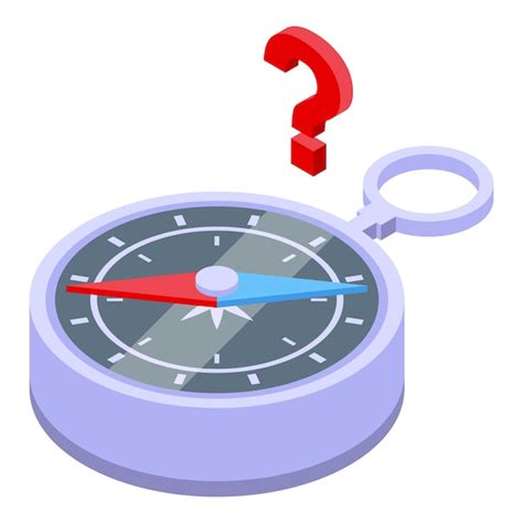 Premium Vector Compass Error Icon Isometric Vector Lost Service Alert