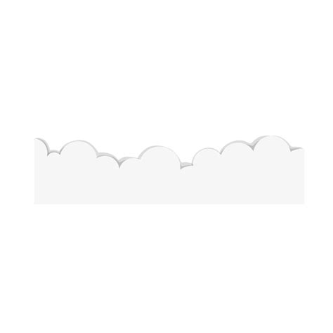 Cloud Border With Shadow 23367196 Png