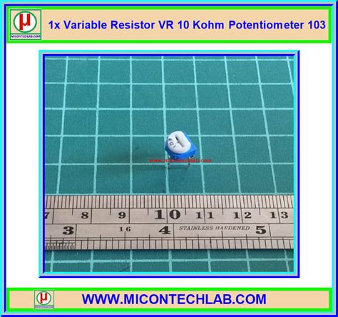 1x Variable Resistor Vr 10 Kohm Potentiometer Resistor ตัวแทนจำหน่ายไมโครคอนโทรลเลอร์ Arduino