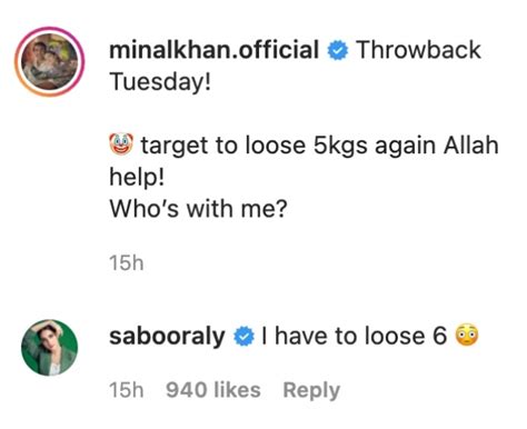 Saboor Aly Joins Minal Khan In A Quest To Lose Target Weight