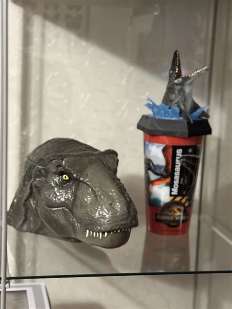New Jurassic World Rebirth 2025 Odeon Popcorn Bucket Trex Head And Cup