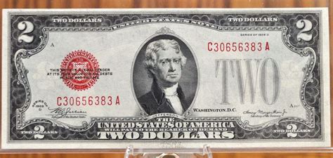 1928 D 2 Dollar United States Mule Note Red Seal Note Choose By