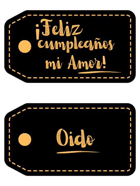 Etiqueta Feliz Cumpleaños Simple Azul Pdf