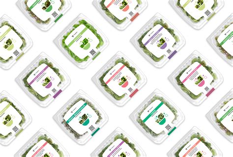 Label For Microgreens Packaging Design Behance
